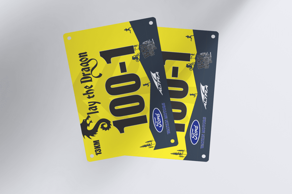 Racing Bib for Marathons and Triathlons | Custom Race Bibs