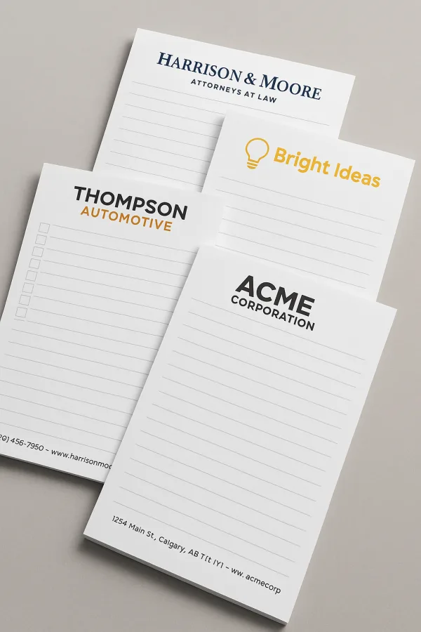 Notepads Printing Services | Custom Branded Notepads in Canada
